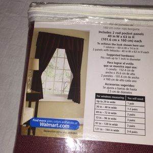 Mainstays | Accents | Panel Curtains | Poshmark